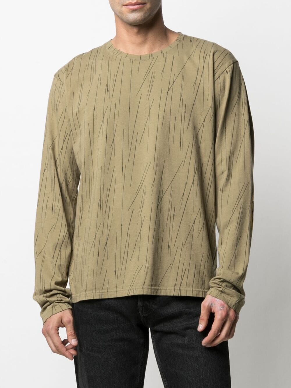 Kapital smiley-print long-sleeved T-Shirt - Green - GLAMI.gr