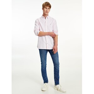 TOMMY HILFIGER ΠΟΥΚΑΜΙΣΟ ΑΠΟ ΒΑΜΒΑΚΙ DOBBY ΣΕ SLIM ΓΡΑΜΜΗ - GLAMI.gr