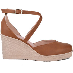 My way shoes Ταμπά γυναικεία πλατφόρμα με χιαστί λουράκια - GLAMI.gr