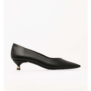 Δερμάτινα γοβάκια Vanda Novak Diana χρώμα: μαύρο - GLAMI.gr