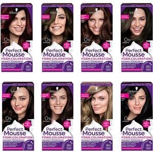 Schwarzkopf Perfect Mousse Foam Collection 0% Ammonia Permanent Hair ...