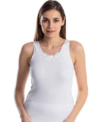 Βαμβακερά γυναικεία κομπινεζόν και φανελάκια με λαιμόκοψη v - GLAMI.gr