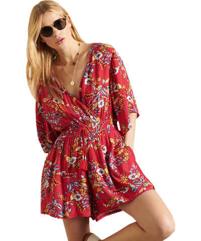 Κόκκινες γυναικείες ολόσωμες φόρμες παραλίας, με λαιμόκοψη v - GLAMI.gr