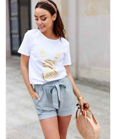 Λευκά γυναικεία μπλουζάκια και τοπ Cocomore, σε στενή γραμμή - GLAMI.gr