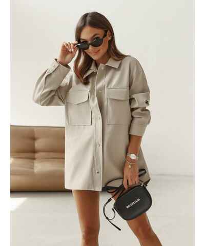 Μπεζ γυναικείες μπλούζες και πουκάμισα Cocomore, σε στενή γραμμή - GLAMI.gr