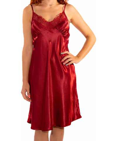 Καλοκαιρινά γυναικεία νυχτικά μπορντό, με λαιμόκοψη v - GLAMI.gr