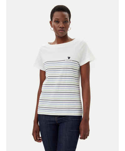 Λευκά, ριγέ γυναικεία μπλουζάκια και τοπ t-shirt | 20 προϊόντα - GLAMI.gr