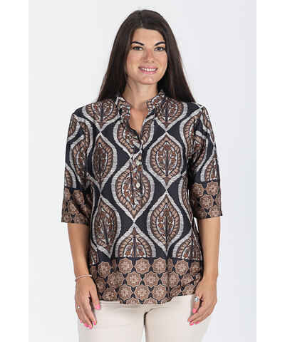 Μαύρα γυναικεία πουκάμισα KORINA’S FASHION, με λαιμόκοψη v - GLAMI.gr