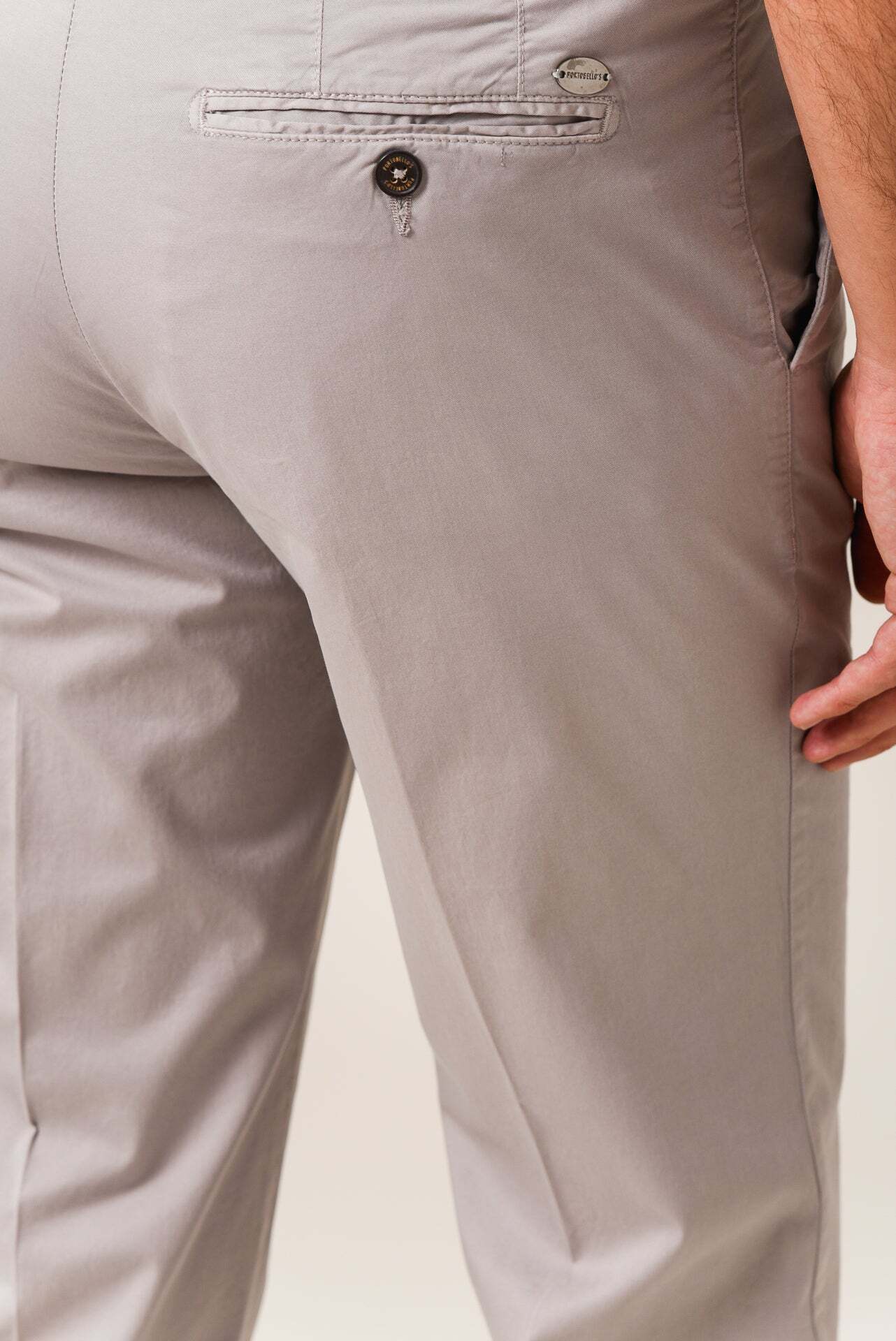 ΑΝΔΡΙΚΟ ΠΑΝΤΕΛΟΝΙ CHINOS PORTOBELLO'S ΚΛΑΣΙΚΟ ΓΚΡΙ ΜΕΣΑΙΟ REGULAR FIT ...