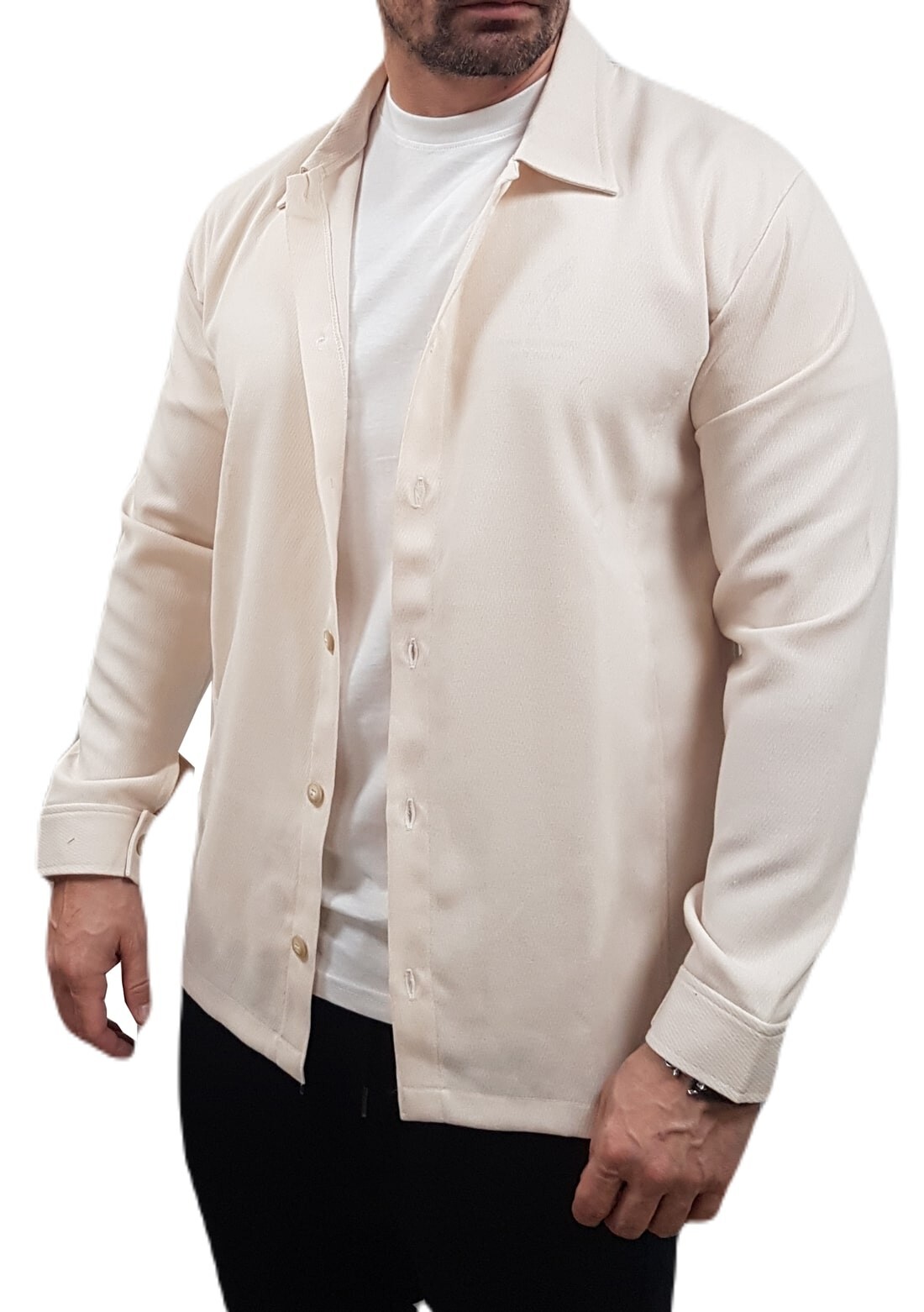 Martini MRT MRT Martini - 4433-pedro - Ecru - Overshirt Jacket - GLAMI.gr