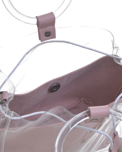 Ble Resort Collection ΠΛΑΣΤΙΚΗ ΤΣΑΝΤΑ ΜΕ ΡΟΖ ΝΕΣΕΣΕΡ 25X8X20/7 - GLAMI.gr