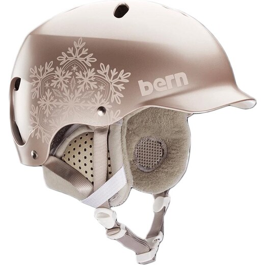 BERN LENOX EPS HELMET SATIN ROSE/GOLD SNOWFLAKE - GLAMI.gr