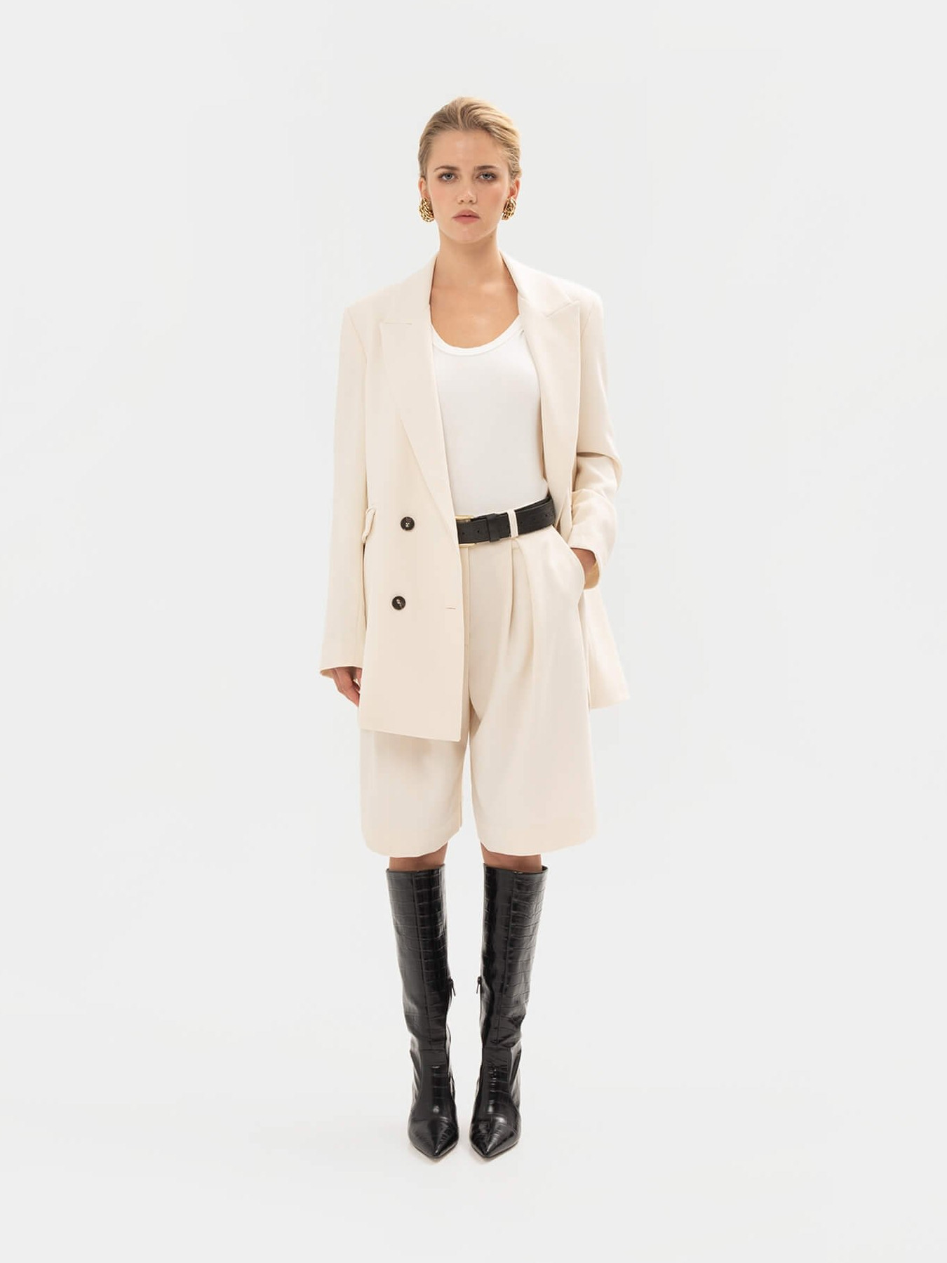 Vassia Kostara Σακάκι Cream Blazer (VKFW26039) - GLAMI.gr
