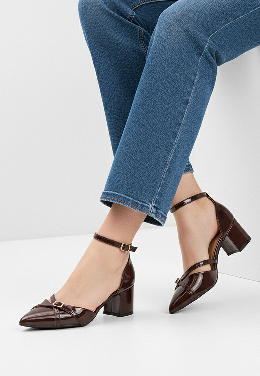 Zapatos Γοβες Brinelora καφε - GLAMI.gr