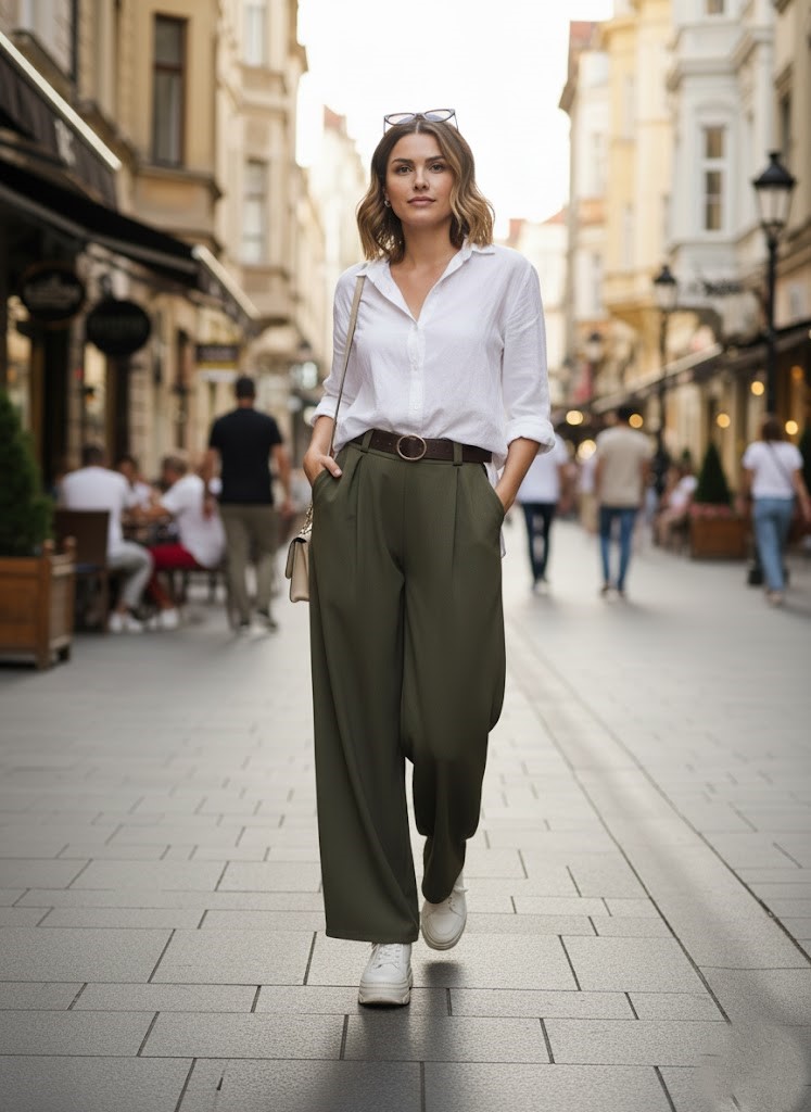 KORINA’S FASHION ΠΑΝΤΕΛΟΝΑ ΜΕ ΖΩΝΗ ΚΑΙ ΛΑΣΤΙΧΟ ΣΤΗΝ ΜΕΣΗ - GLAMI.gr