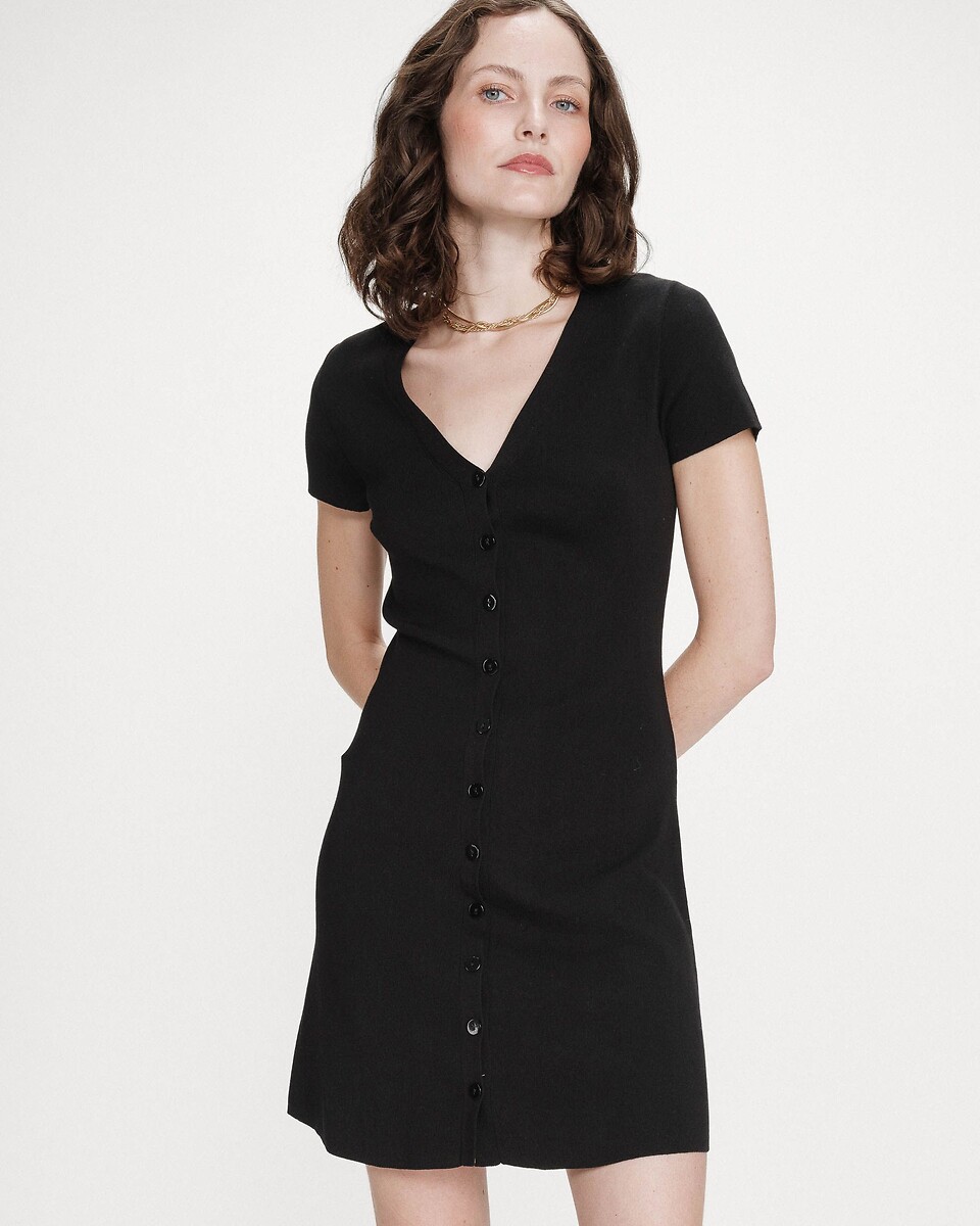 GRACE & MILA Κοντό πλεκτό φόρεμα VENEZUELA - GLAMI.gr