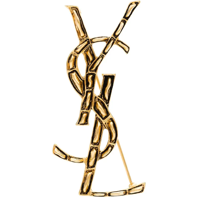 Saint Laurent YSL pin brooch - Gold - GLAMI.gr