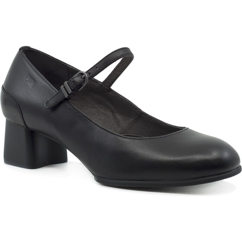 Camper Katie Black Γυναικείες Ανατομικές Δερμάτινες Γόβες Μαύρες ...