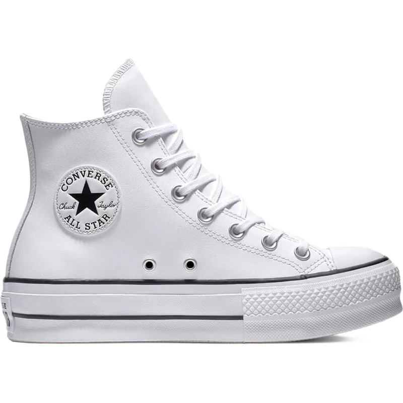 Converse Chuck Taylor All Star Leather High-Top Platform (561676C-White ...