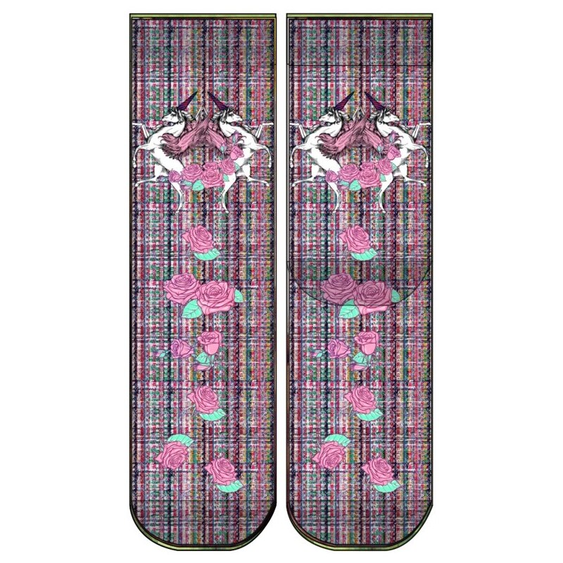 Wigglesteps Twin Unicorn γυναικειες καλτσες με σχεδια Ροζ - GLAMI.gr