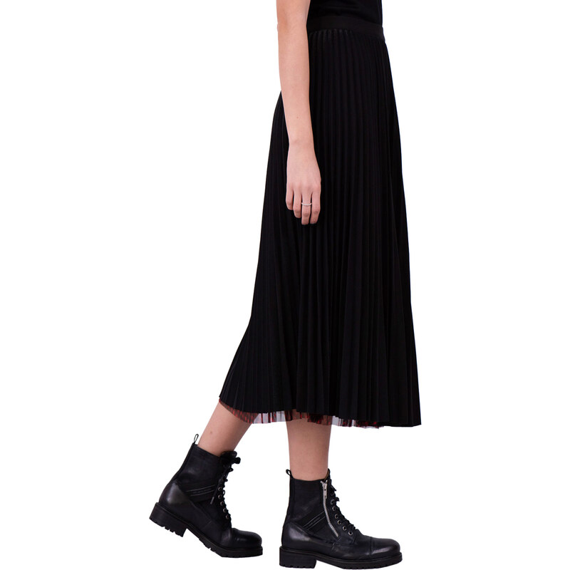GUESS 'RAEGAN' MIDI ΠΛΙΣΕ ΦΟΥΣΤΑ ΓΥΝΑΙΚΕΙΑ ΔΙΠΛΗΣ ΟΨΗΣ W0BD89WDEA0-P57F ...