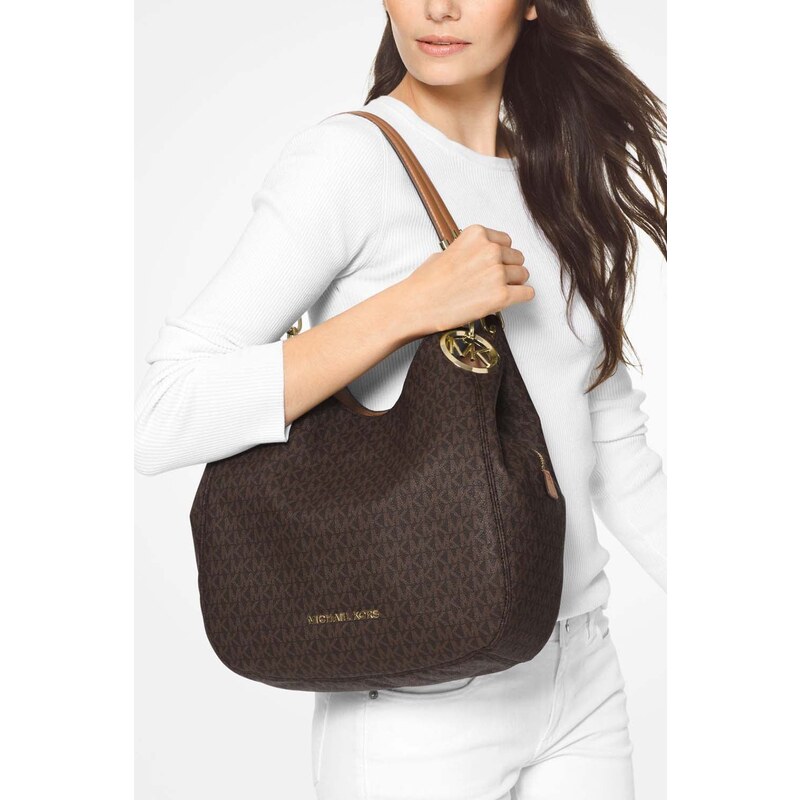 MICHAEL KORS Τσαντα Lillie Lg Chain Shldr Tote 30T9G0LE3B 252 brn/acorn - GLAMI.gr
