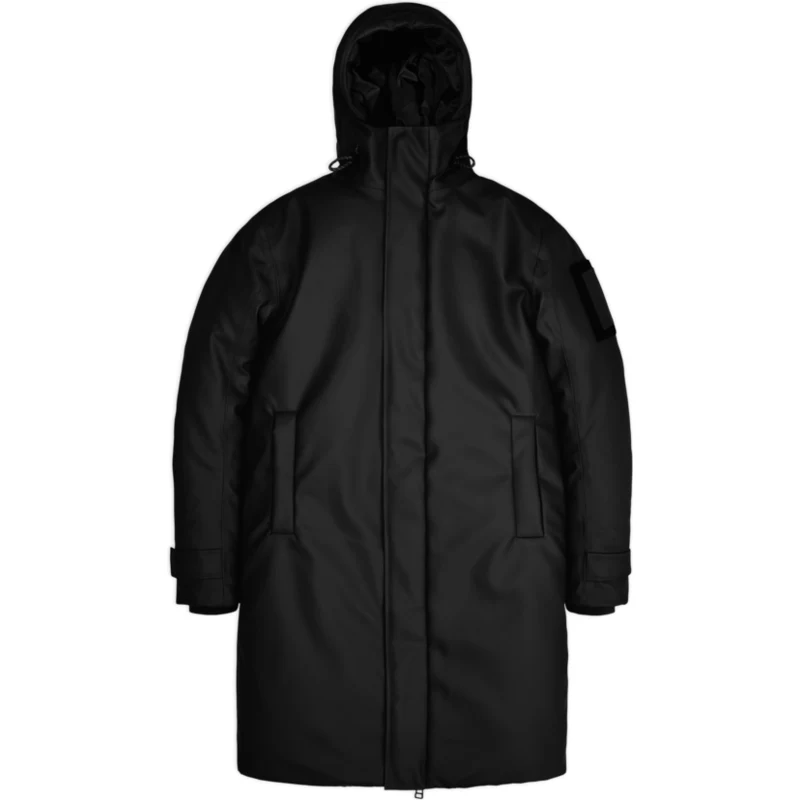 Rains ΑΔΙΑΒΡΟΧΟ ΜΠΟΥΦΑΝ GLACIAL COAT 1526 01 BLACK ΜΑΥΡΟ - GLAMI.gr
