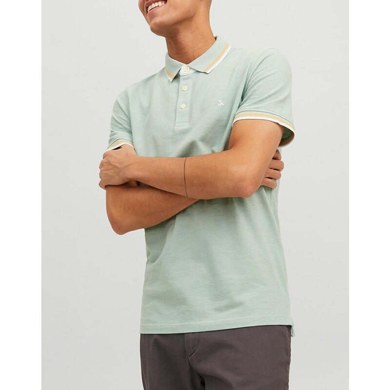 JACK&JONES ΜΠΛΟΥΖΑ ΑΝΤΡΙΚΗ JJEPAULOS POLO SS NOOS - GLAMI.gr