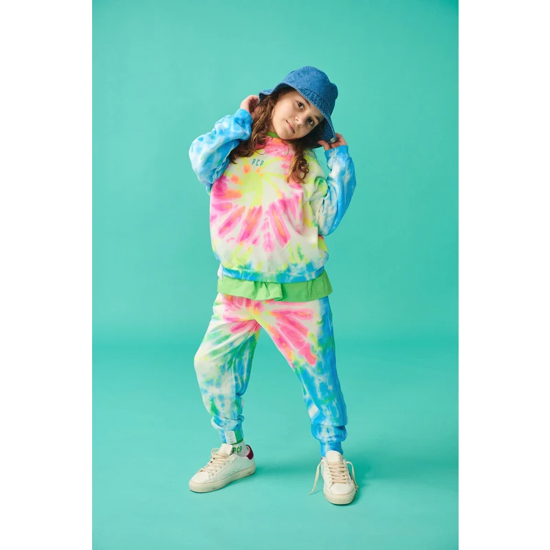 PCP Παιδικό Βιολογικό Tie-Dye Elliot Σετ για Κορίτσι Rave Λευκό - GLAMI.gr
