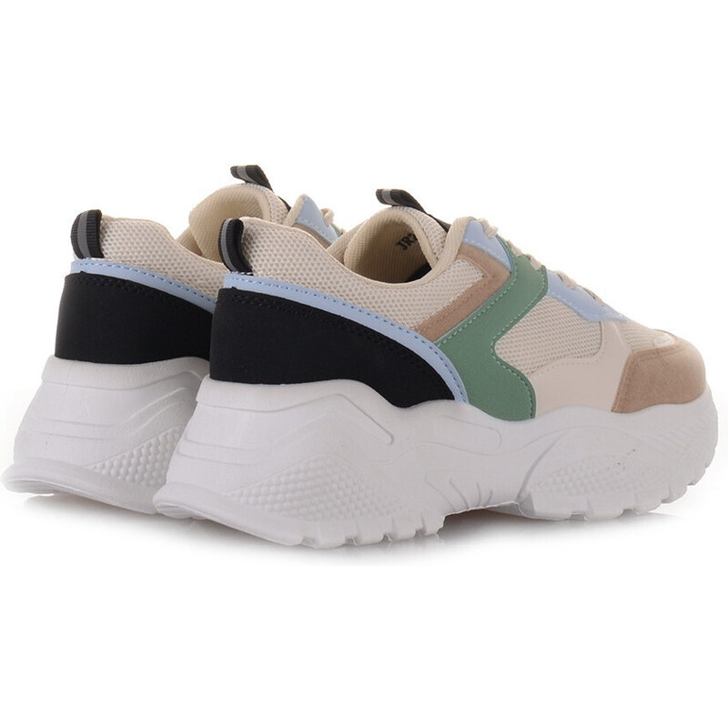 Modati Chunky γυναικεία sneakers σεe γήινα χρώματα ΚΩΔ: JR2122-BEIGE ...