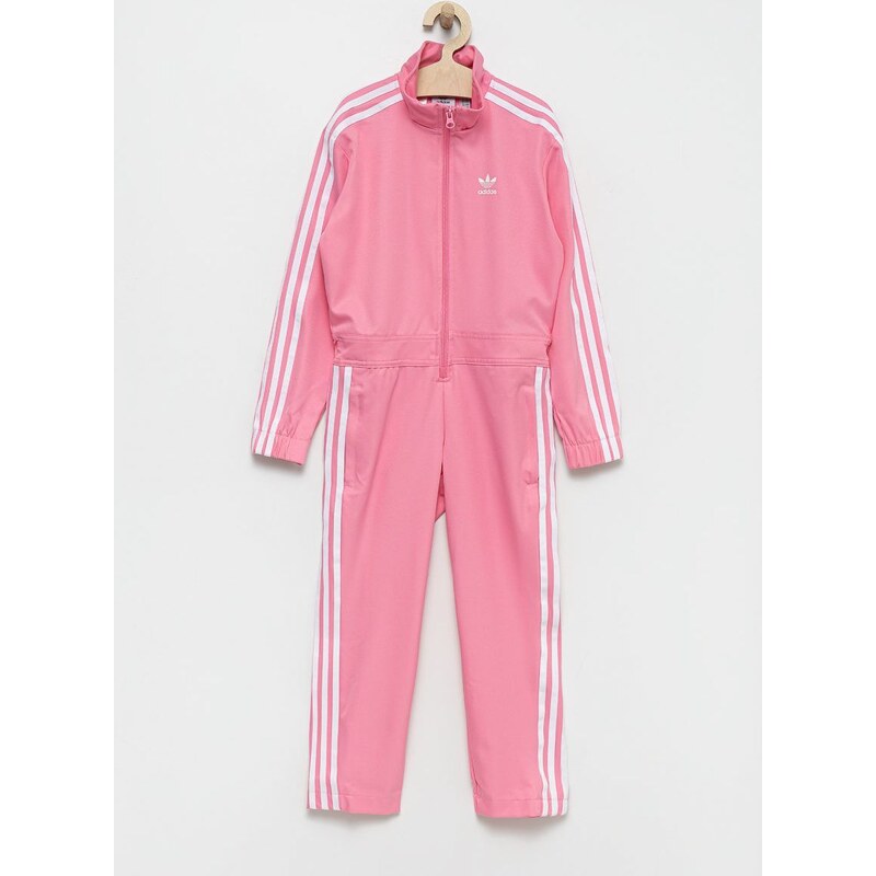 Παιδική ολόσωμη φόρμα adidas Originals χρώμα: ροζ - GLAMI.gr