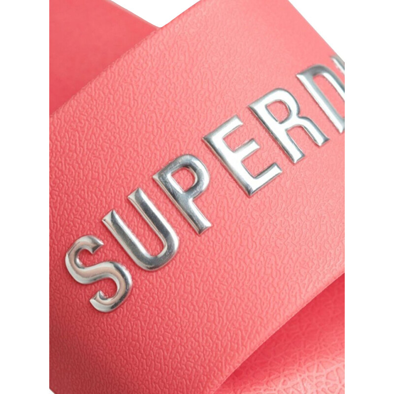 Superdry Code Logo Vegan Pool Slide Active Pink - Γυναικείες Παντόφλες Καρπουζί (WF310185A WQ9 ...