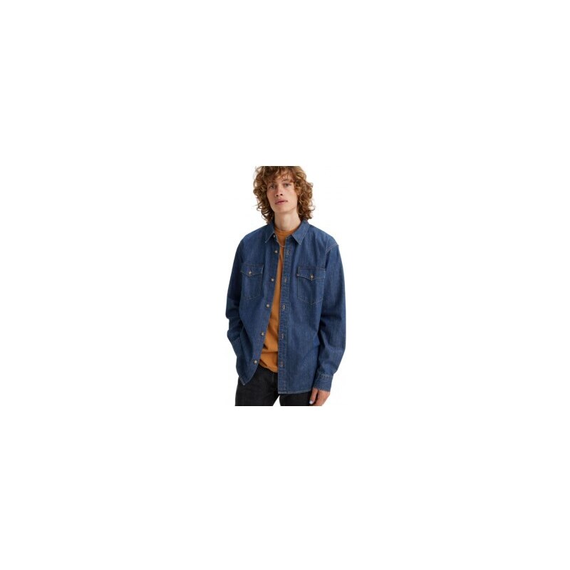 LEVI'S RELAXED FIT WESTERN INDIGO RINSE ΠΟΥΚΑΜΙΣΟ ΤΖΗΝ ΑΝΔΡΙΚΟ ΜΠΛΕ ...