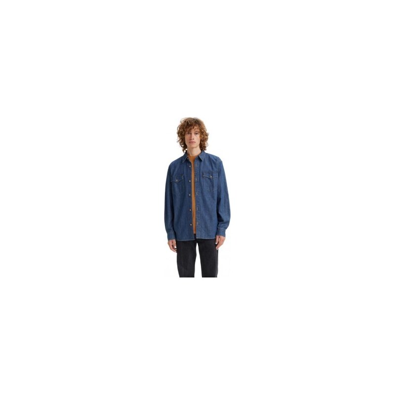 LEVI'S RELAXED FIT WESTERN INDIGO RINSE ΠΟΥΚΑΜΙΣΟ ΤΖΗΝ ΑΝΔΡΙΚΟ ΜΠΛΕ ...