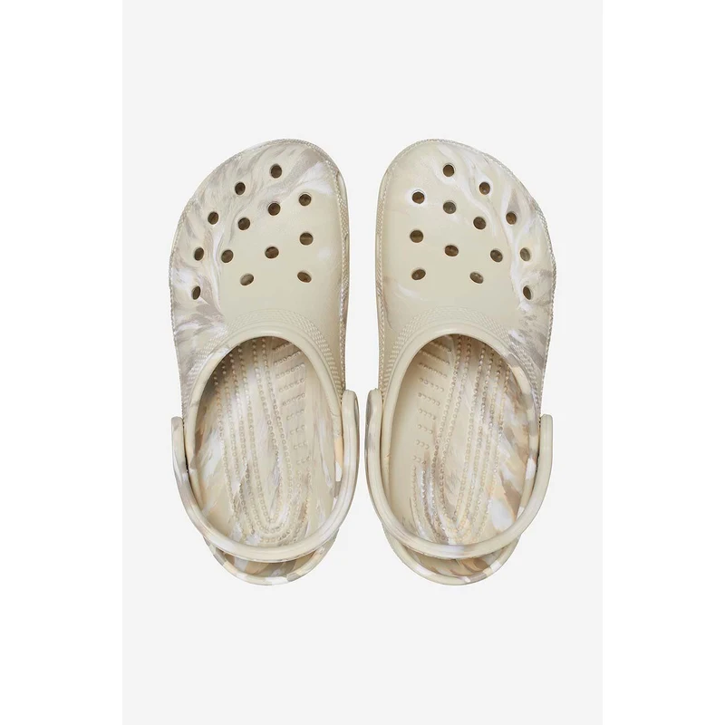 Παντόφλες Crocs Classic 206867 χρώμα: μπεζ - GLAMI.gr