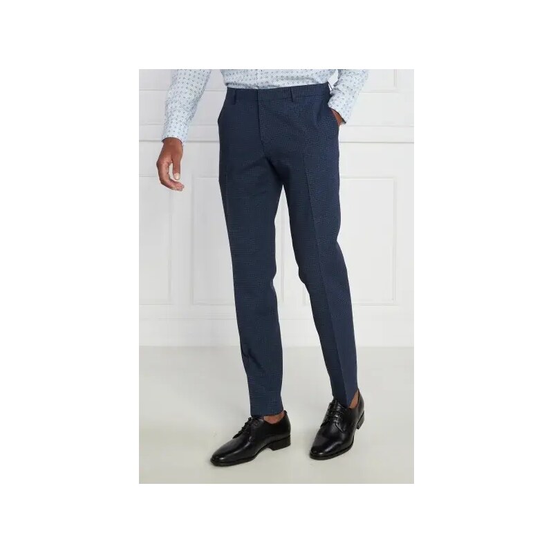 BOSS BLACK Κουστούμι H-Reymond | Slim Fit | με την προσθήκη μαλλιού ...