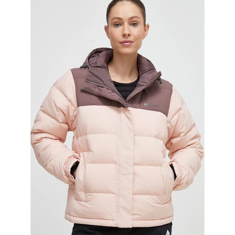 Μπουφάν με επένδυση από πούπουλα Columbia Bulo Point II χρώμα: ροζ ...