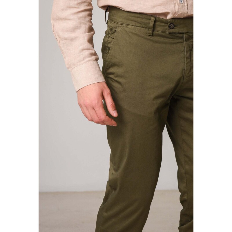 ΑΝΔΡΙΚΟ ΠΑΝΤΕΛΟΝΙ CHINOS PORTOBELLO'S ΛΑΔΙ ΧΡΩΜΑ ΣΤΕΝΗ ΓΡΑΜΜΗ - GLAMI.gr
