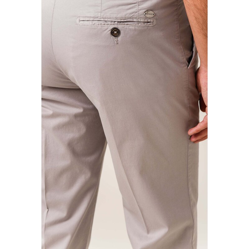 ΑΝΔΡΙΚΟ ΠΑΝΤΕΛΟΝΙ CHINOS PORTOBELLO'S ΚΛΑΣΙΚΟ ΓΚΡΙ ΜΕΣΑΙΟ REGULAR FIT ...