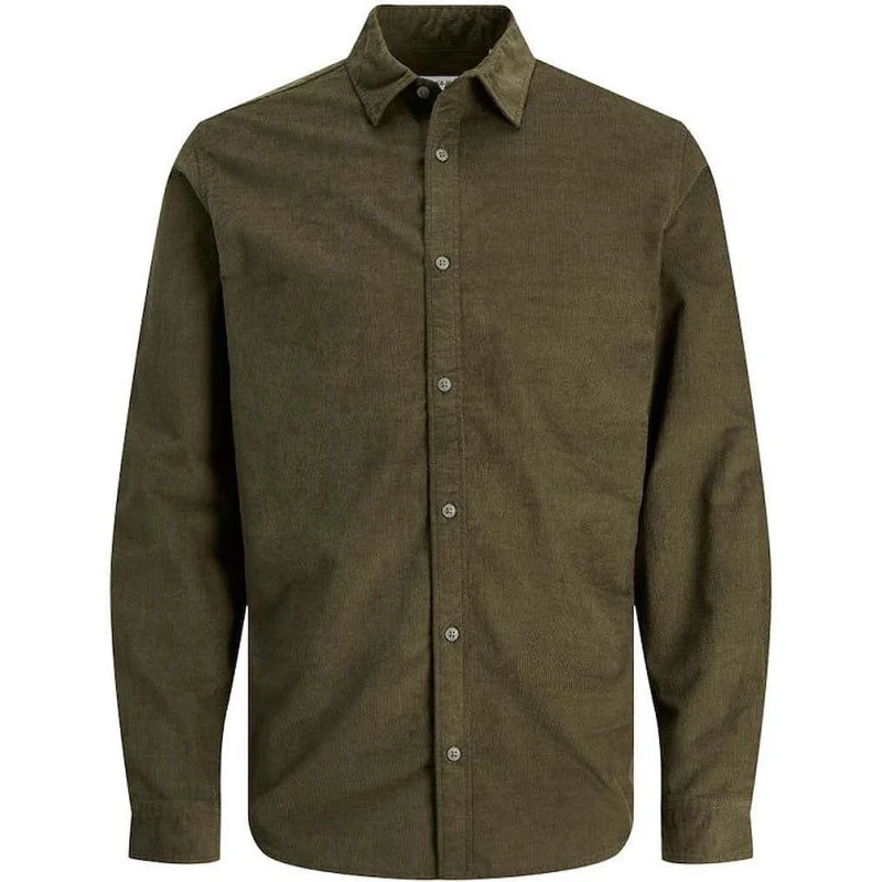 JACK & JONES Πουκαμισο Jjplain Corduroy Shirt Ls Aw23 12236937 19-0414 ...