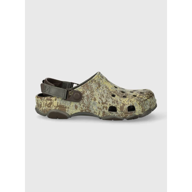 Παντόφλες Crocs ALL TERAIN MOSS CLOG χρώμα: πράσινο, 209206 - GLAMI.gr