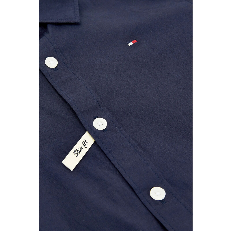 TOMMY HILFIGER STRETCH POPLIN ΠΑΙΔΙΚΟ ΠΟΥΚΑΜΙΣΟ ΑΓΟΡΙ KB0KB06965-C87 ...