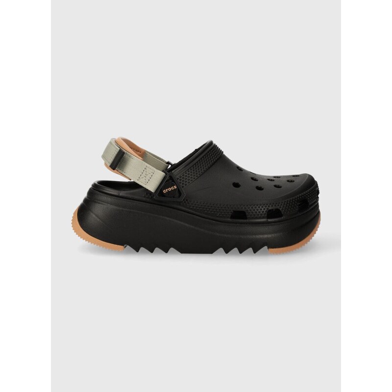 Παντόφλες Crocs Classic Hiker Xscape χρώμα: μαύρο, 208365 - GLAMI.gr