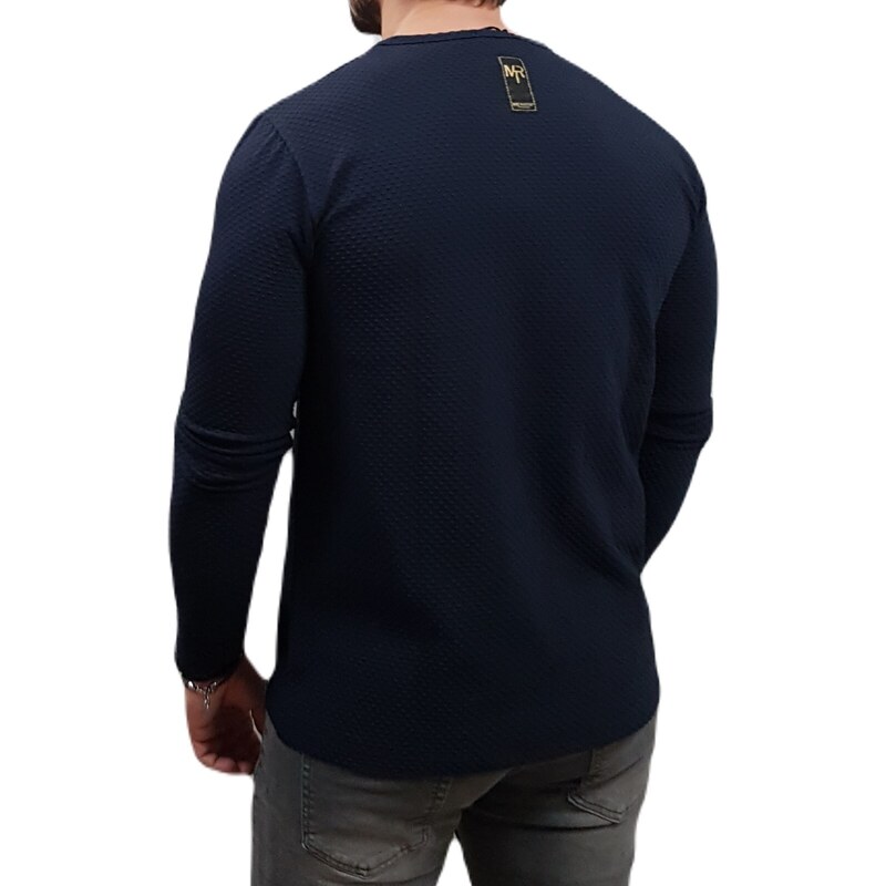 Martini MRT MRT Martini - 11123A - Slim Fit - Blue - Μπλούζα Μακό ...