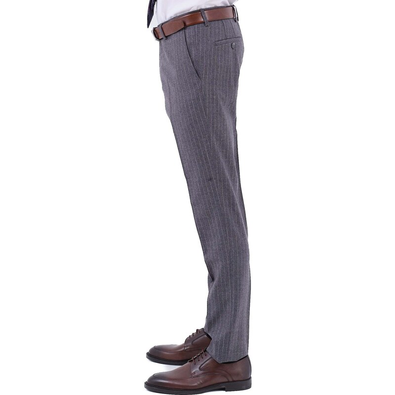 ΑΝΔΡΙΚΟ ΣΤΑΥΡΩΤΟ PINSTRIPE ΚΟΣΤΟΥΜΙ PORTOBELLO'S ΣΕ ΓΚΡΙ ΧΡΩΜΑ ΜΕ ...