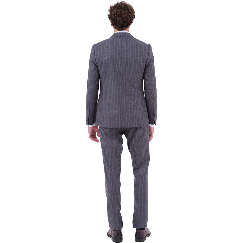 ΑΝΔΡΙΚΟ ΣΤΑΥΡΩΤΟ PINSTRIPE ΚΟΣΤΟΥΜΙ PORTOBELLO'S ΣΕ ΓΚΡΙ ΧΡΩΜΑ ΜΕ ...