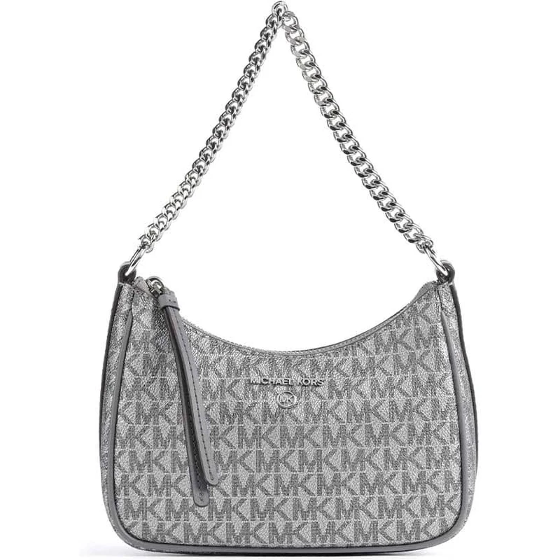 MICHAEL KORS Τσαντακι Sm Chain Pouchette 32H3ST9C1K 148 dk silver ...