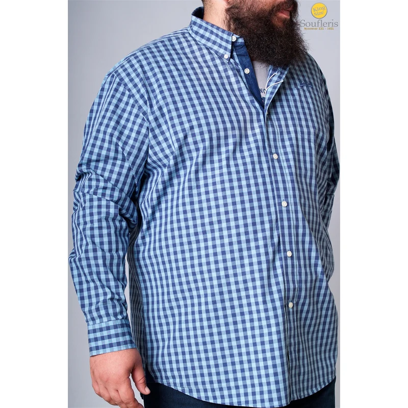 ΠΟΥΚΑΜΙΣΟ ΒΑΜΒΑΚΕΡΟ REDFIELD ΚΑΡΩ & BUTTON DOWN. ΣΙΕΛ ΣΚΟΥΡΟ - GLAMI.gr