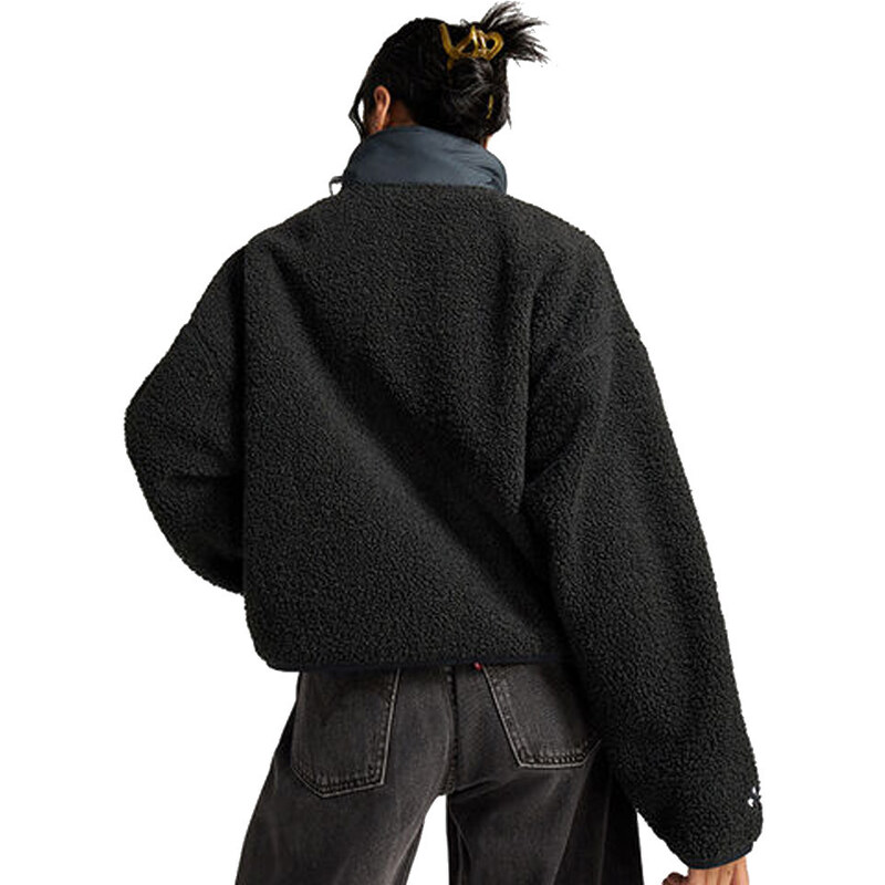 CONVERSE SHERPA HALF ZIP 10026147-A02 Μαύρο - GLAMI.gr