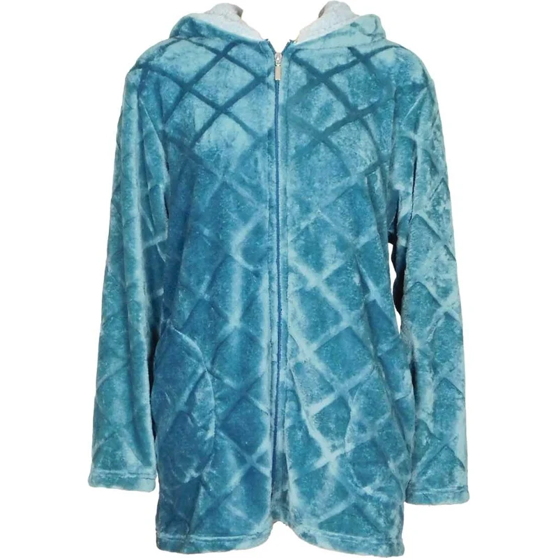 ΓΥΝΑΙΚΕΙΑ ΡΟΜΠΑ ΠΟΛΥΤΕΛΕΙΑΣ FLEECE ΜΕ ΦΕΡΜΟΥΑΡ ΚΑΙ ΚΟΥΚΟΥΛΑ KOYOTE ...
